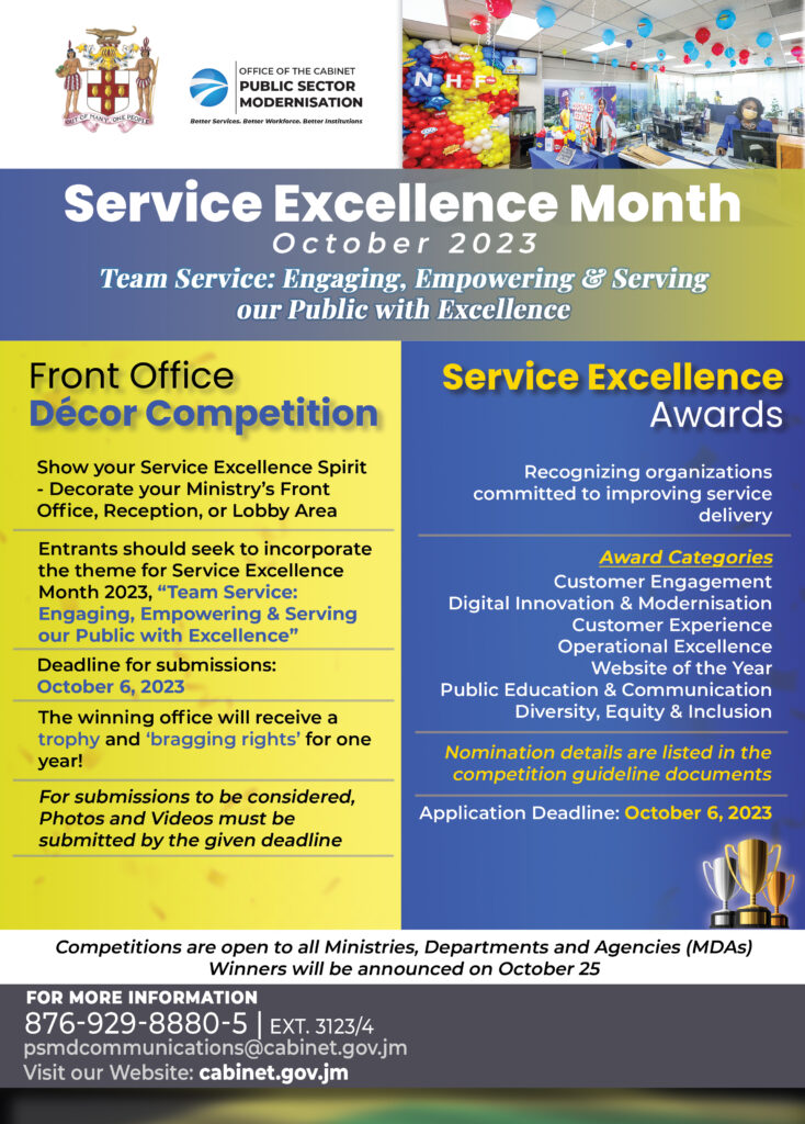 Service Excellence Month 2023 Competitions - Office of the Cabinet